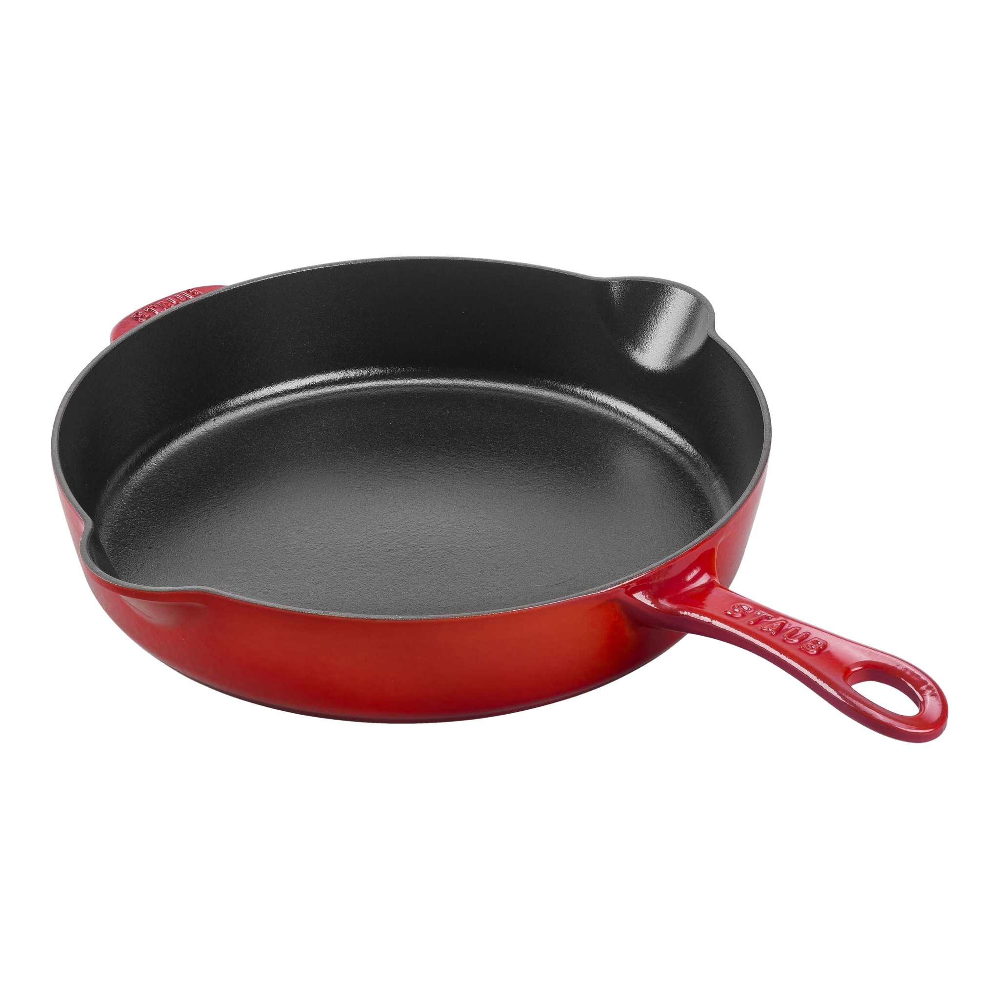 STAUB Cast Iron Traditional Deep Fry Pan, 28 cm, Cherry
