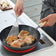 Yoshikawa Cook-Pal Ren Deep Frying Pan 28cm– Nitrided Carbon Steel, Ma